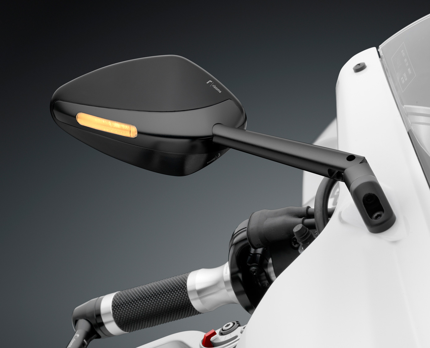 Retrovisor Rizoma Veloce L Sport - BS305B — Cazunatti Motos